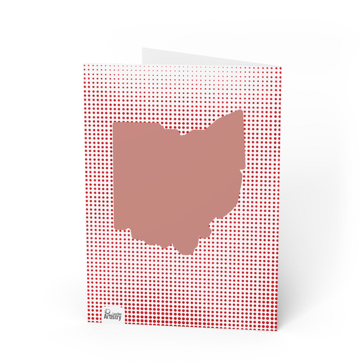 Ohio State Style Greeting Card – Lara Dee Artistry